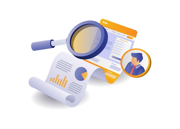Premium Vector | Web analysis of web developer applications Premium Vector | Web analysis of web developer applications