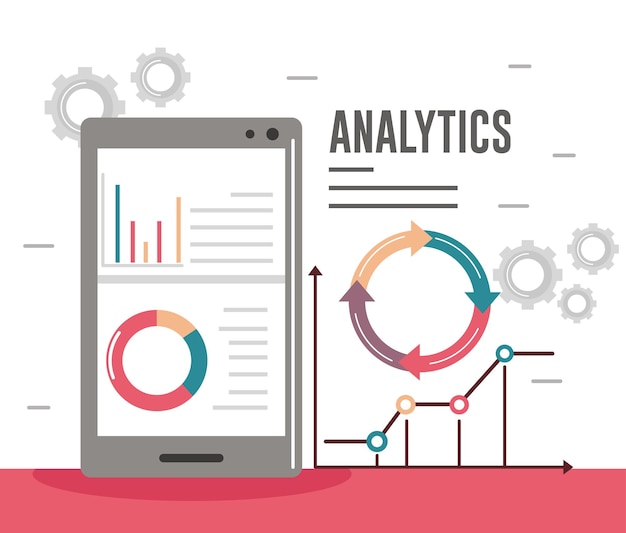 Premium Vector | Web analytic information Premium Vector | Web analytic information