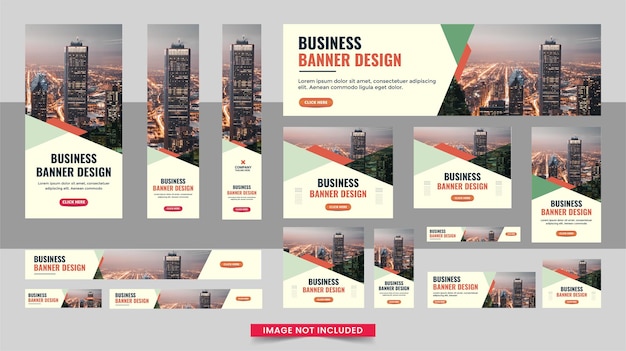 Premium Vector | Web banner layout set or business web banner template ... Premium Vector | Web banner layout set or business web banner template ...