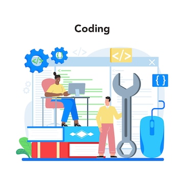 Premium Vector | Web design concept presenting content on web pages ...