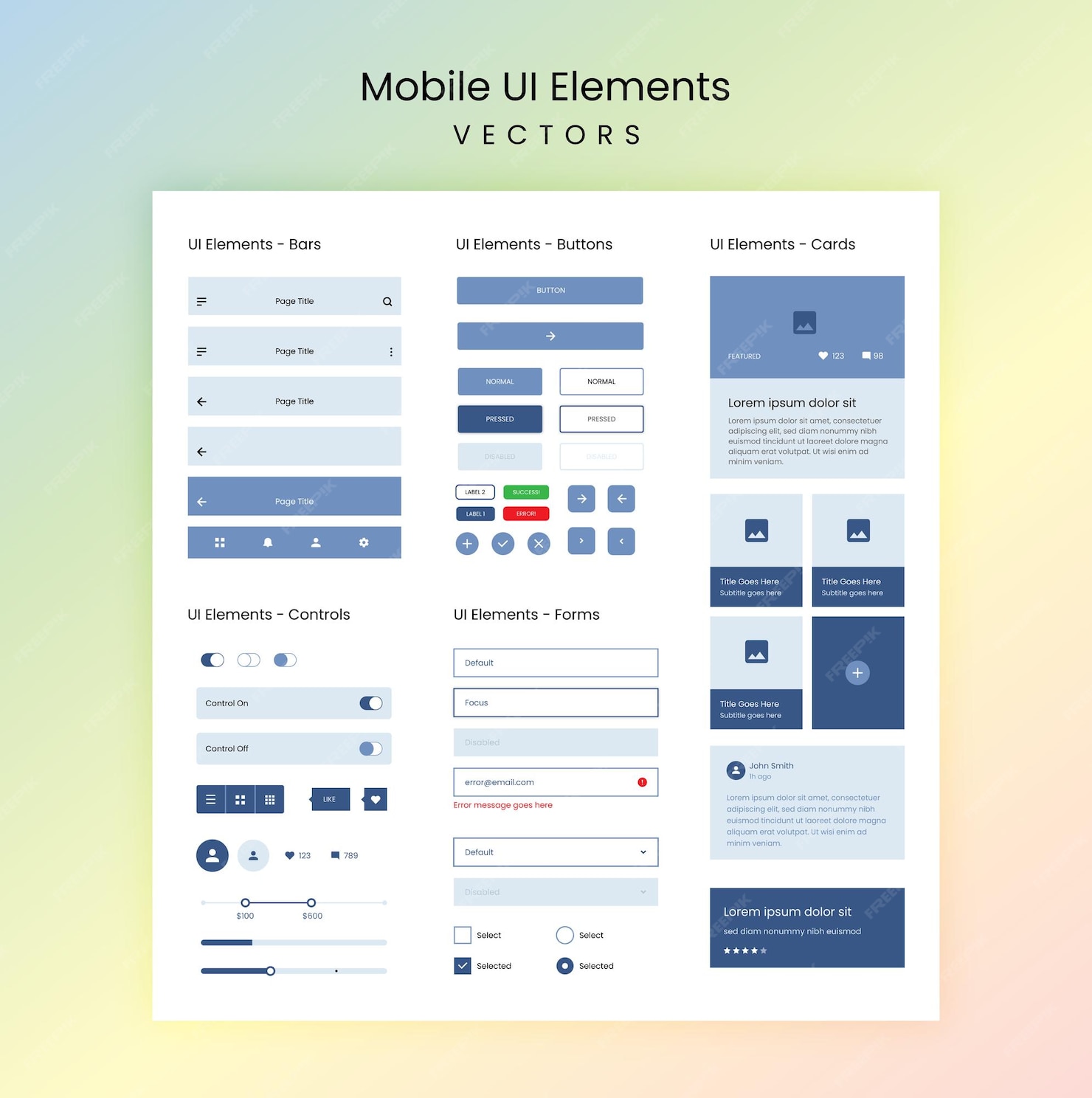 Premium Vector | Web design ui elements. ui ux design elements for web ...