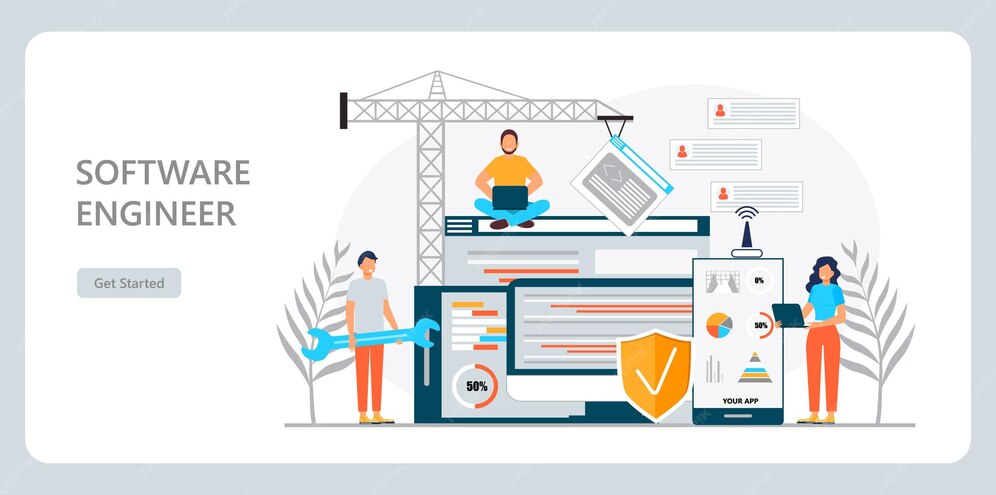 Premium Vector | Web developer concept vector for landing page ...