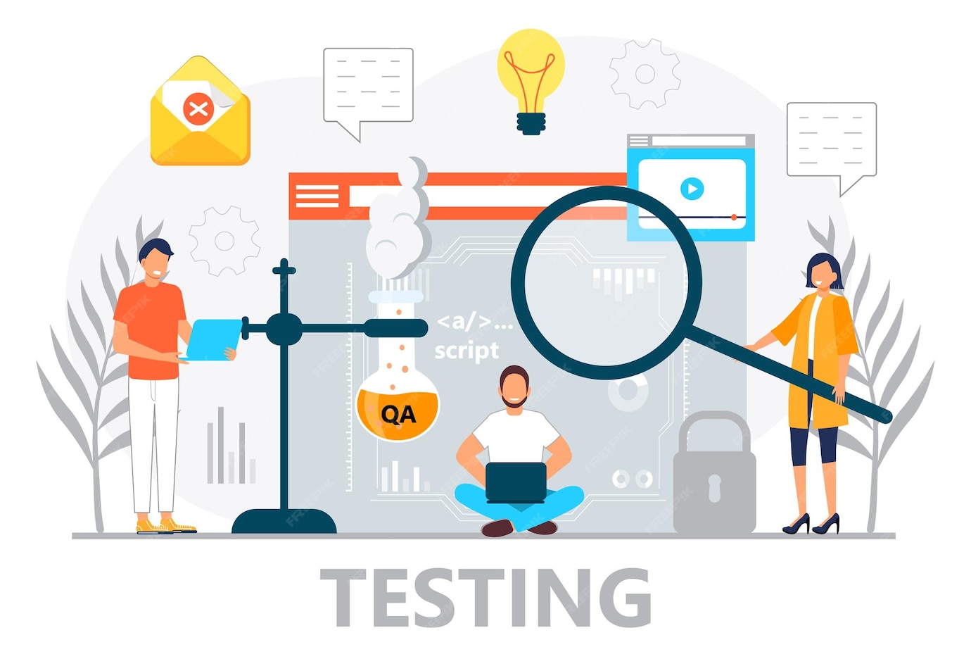 Premium Vector | Web developer concept vector for landing page ...