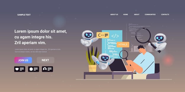 Premium Vector | Web developer hands using tablet pc creating program code development of ...