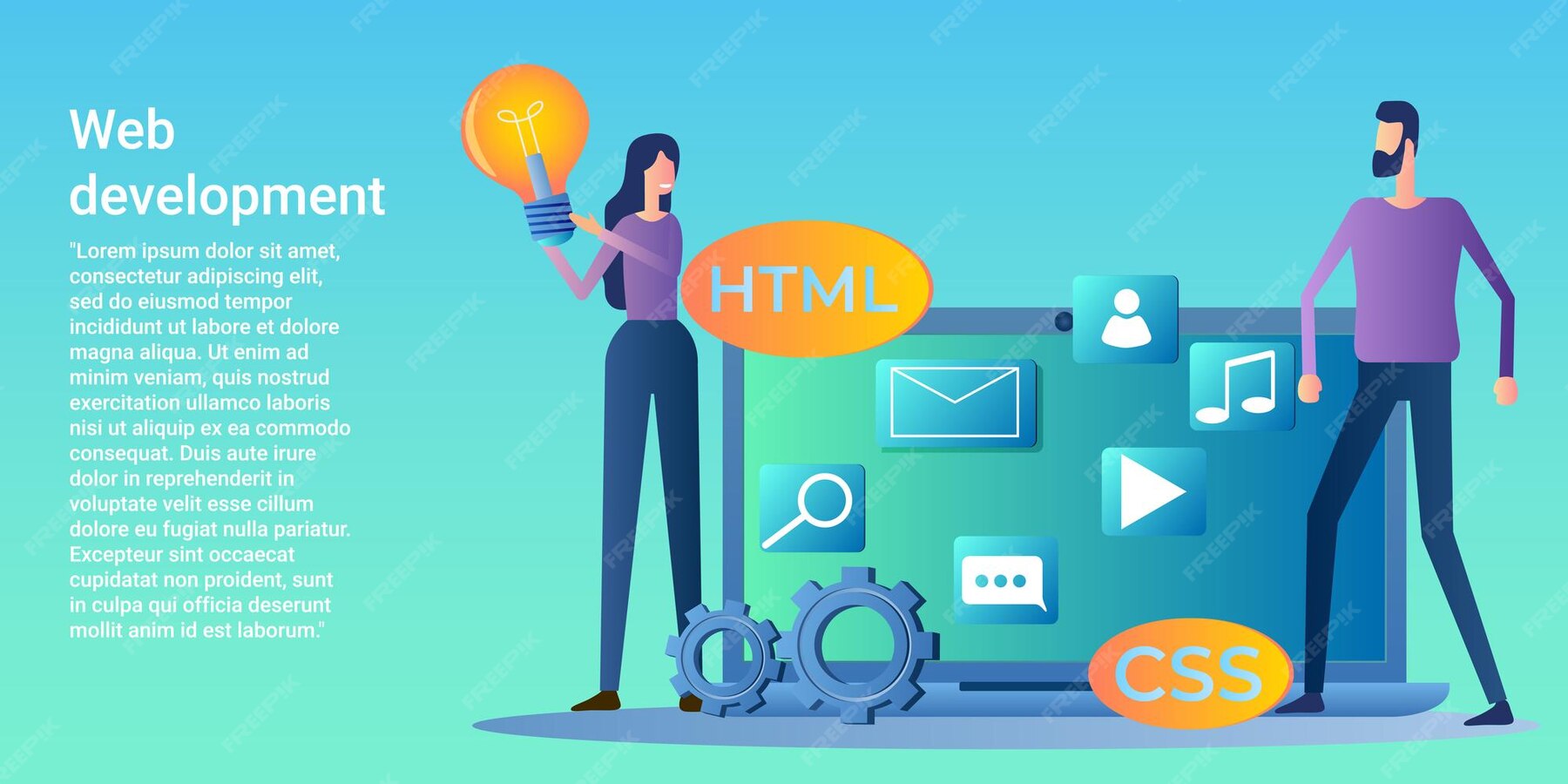 Premium Vector | Web development coding and programming of a website or application adaptive ...