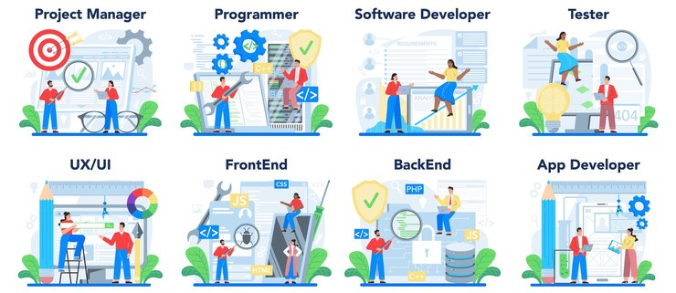 Premium Vector | Web development concept set. Programming, coding and ...