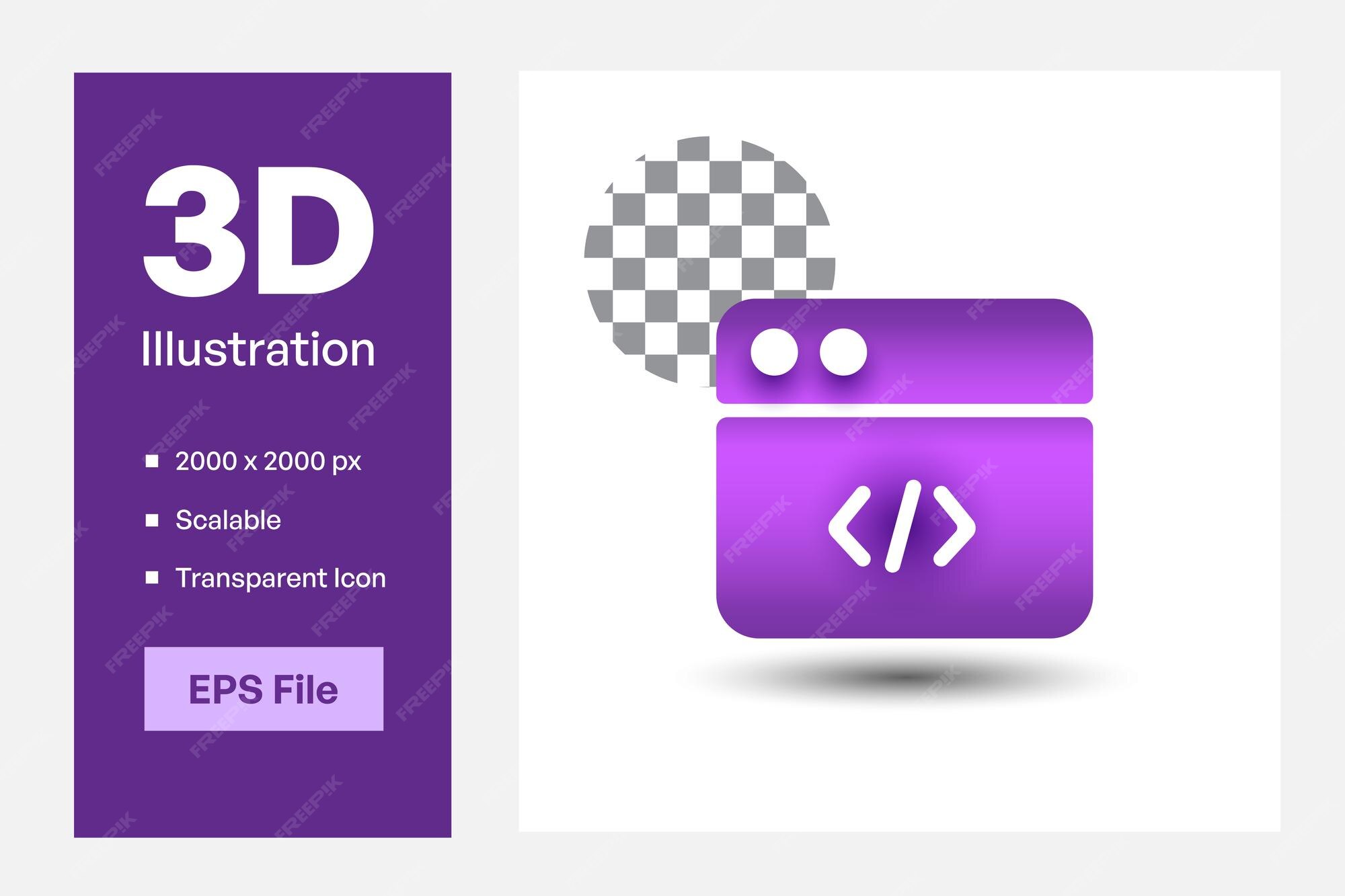 Premium Vector | Web development concept. website coding, web page. 3d ...