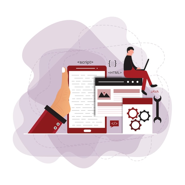 Premium Vector | Web development concepts 01 Premium Vector | Web development concepts 01