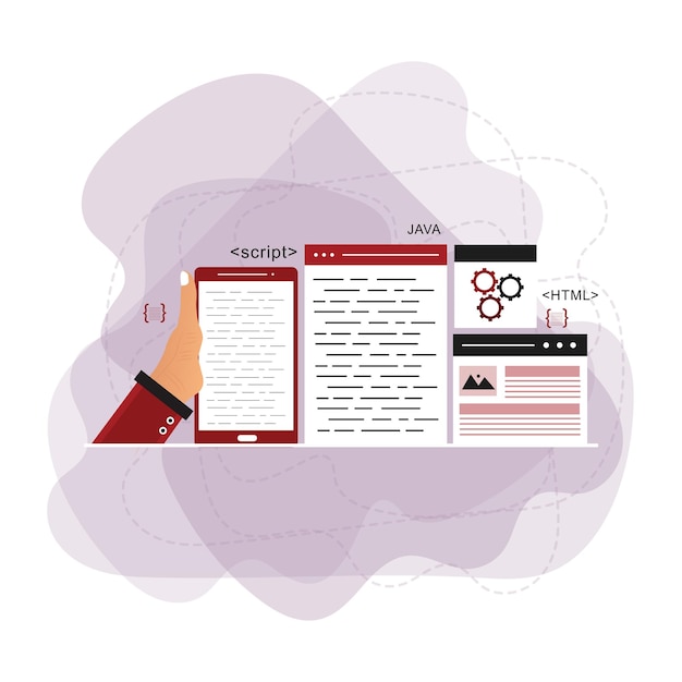 Premium Vector | Web development concepts 01 Premium Vector | Web development concepts 01
