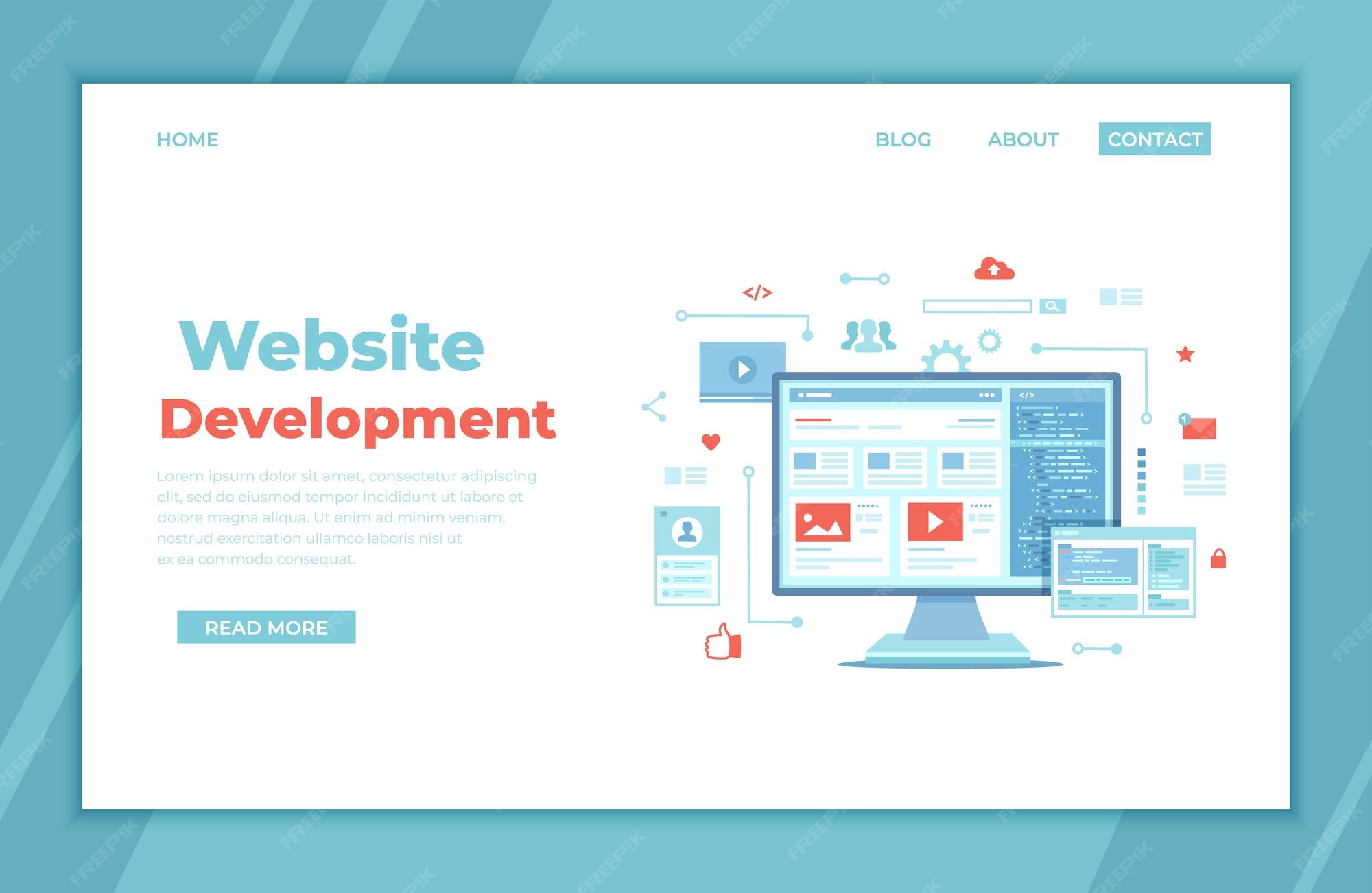Premium Vector Web Development Optimization User Experience User