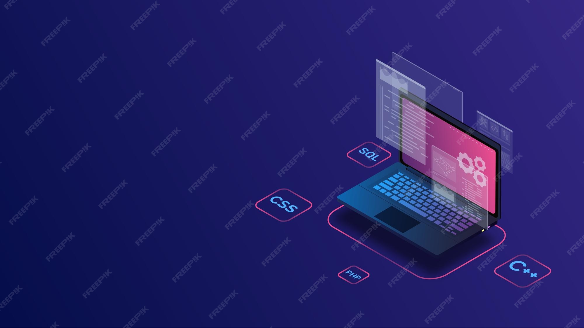 Premium Vector Web Development Programming And Code Testing With