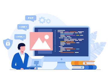 Premium Vector | Web development programming languages css html it ui ...