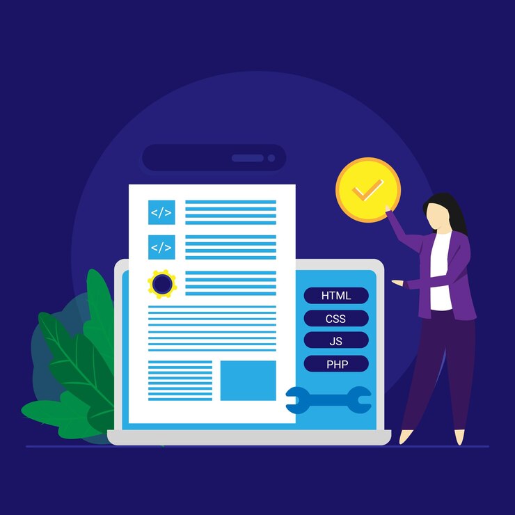 Premium Vector | Web development and website programming coding vector ...