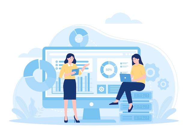Premium Vector Web Hosting Online Database Storage Technology Data Cloud Storage Network
