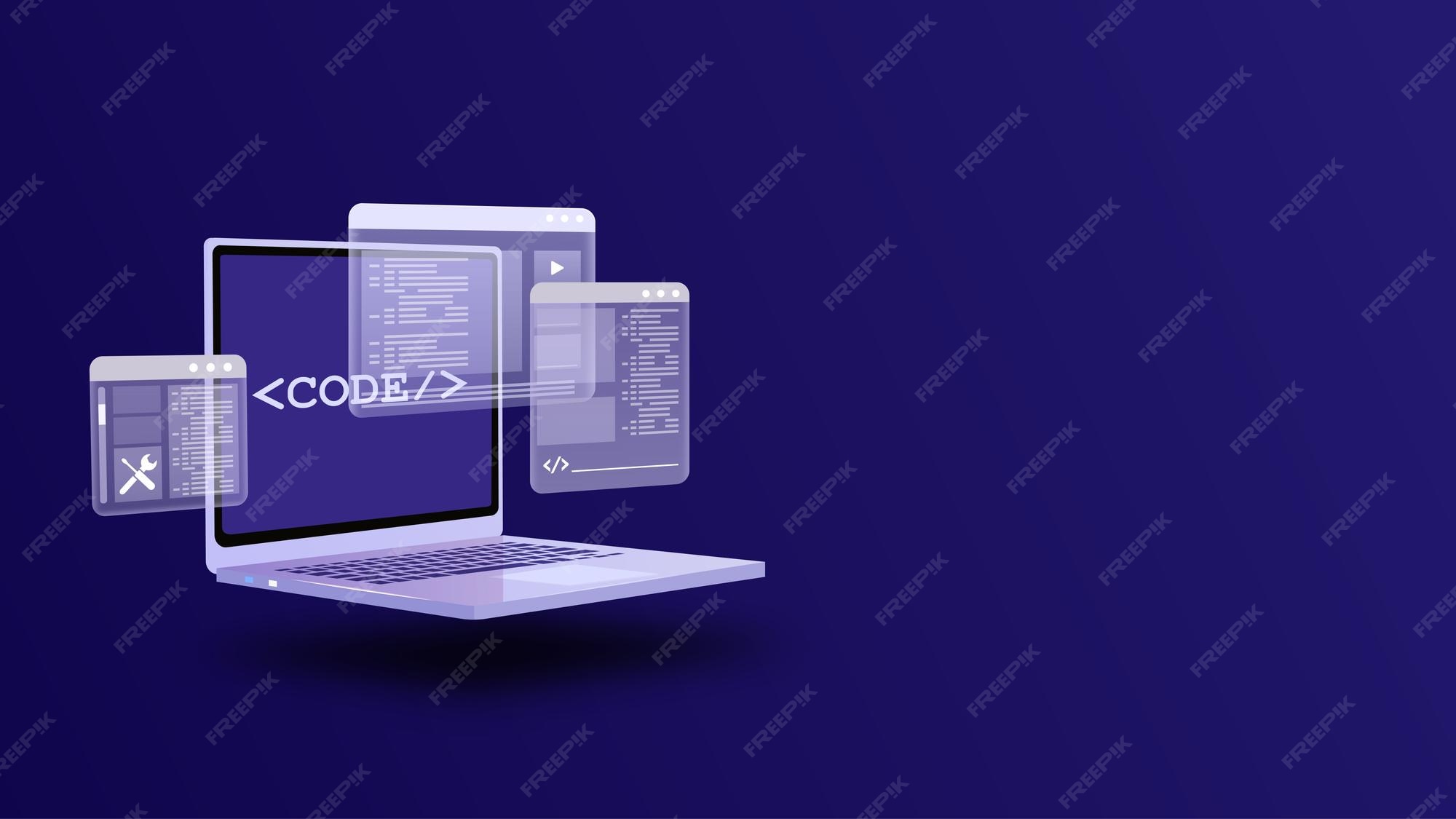 Premium Vector Web Programming And Development Code Testing With