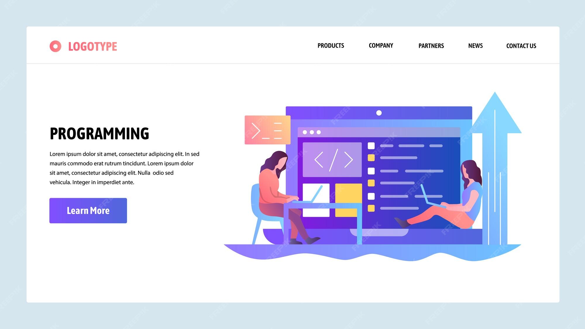 Premium Vector | Web site onboarding screens programmers coding software application menu vector ...