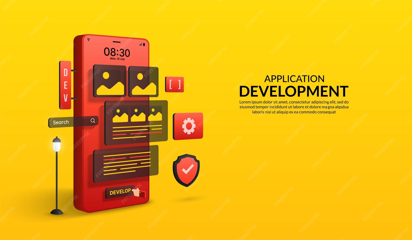 Premium Vector | Web software and application development concept ...
