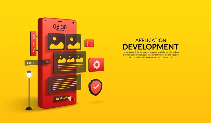 Premium Vector | Web software and application development concept ...