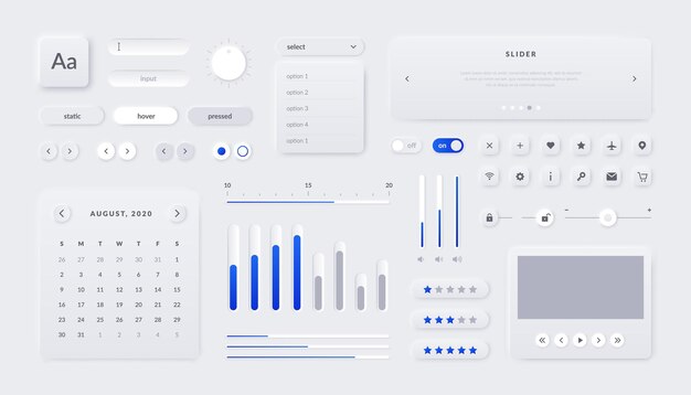 Premium Vector | User interface elements