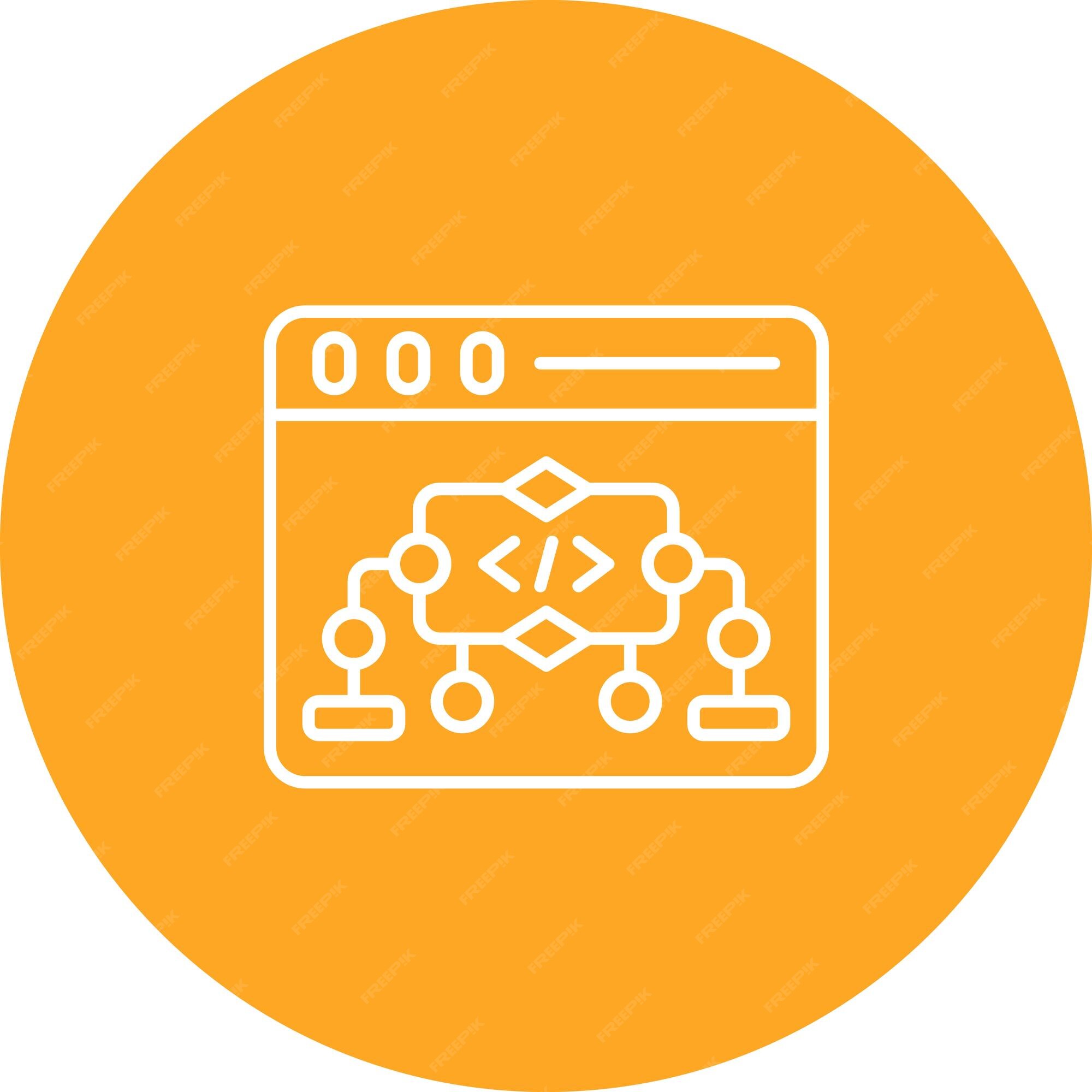 Premium Vector | Website algorithm icon vector image can be used for ...