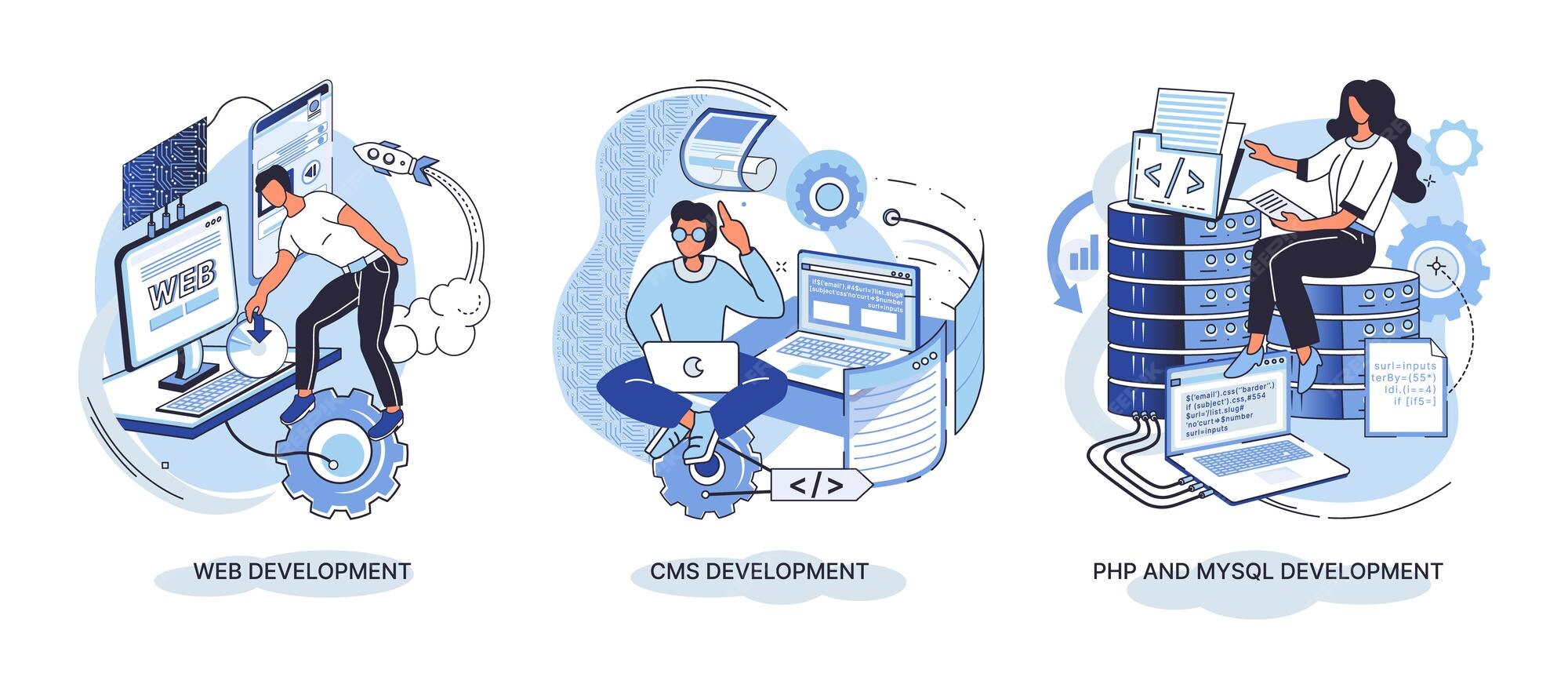 Premium Vector | Website architecture concepts metaphor web development ...