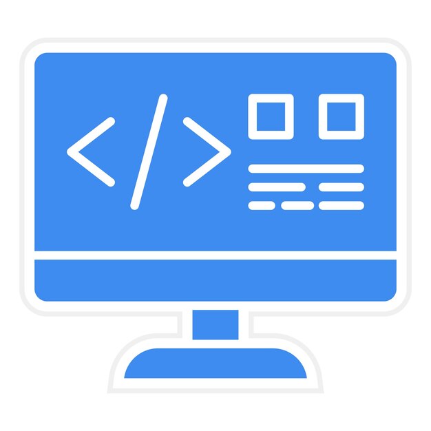 Premium Vector Website Coding Icon Vector Image Can Be Used For Coding And Development