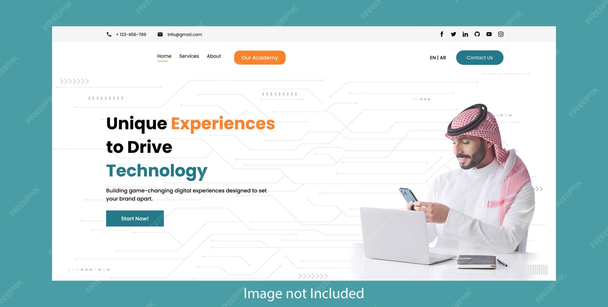 Premium Vector | Website Hero and Header Section Template Premium Vector | Website Hero and Header Section Template