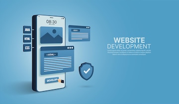 Premium Vector | Website and mobile application development coding and ...