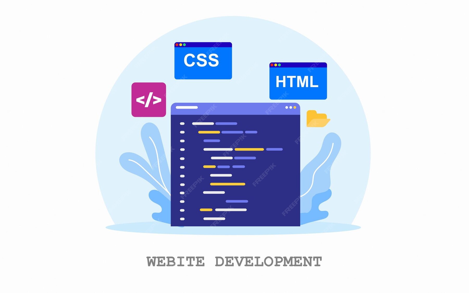 Premium Vector Website Programming And Coding Web Development