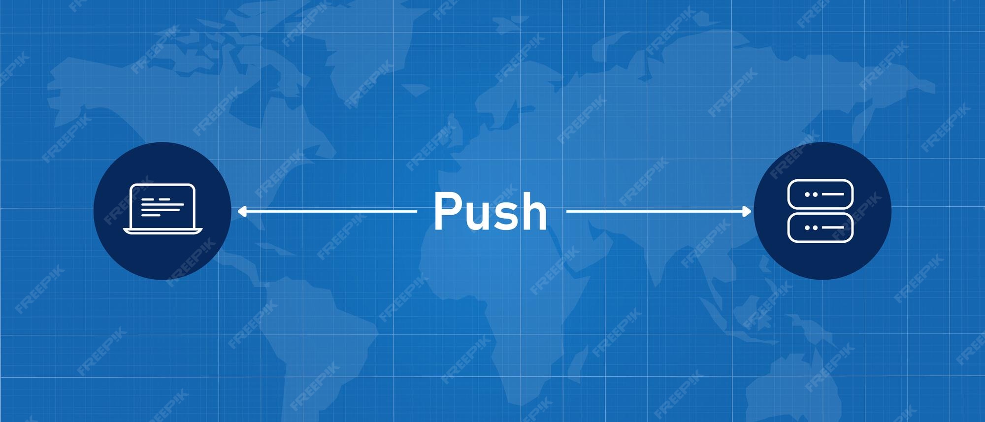 Premium Vector Websocket Push Data Bidirectional For Low Latency Data