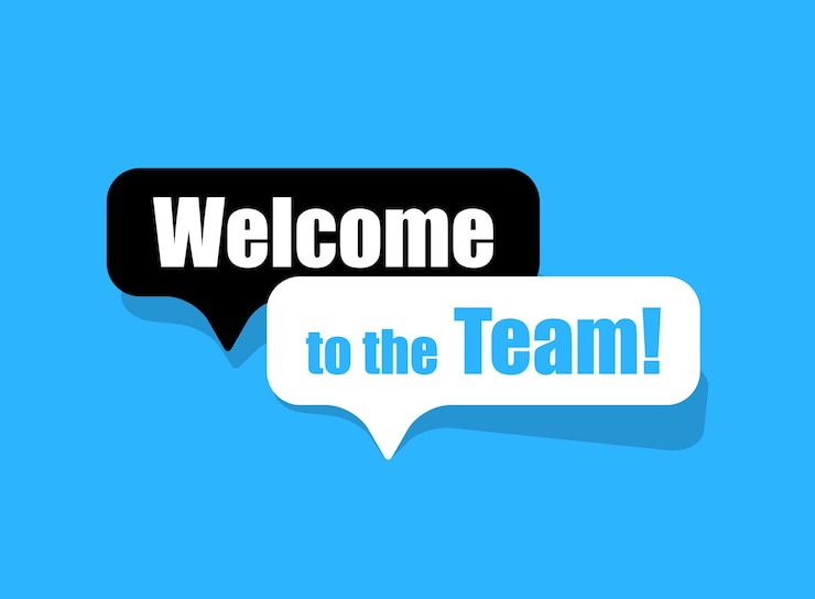 Premium Vector | Welcome to the team icon in flat style hire worker ... Premium Vector | Welcome to the team icon in flat style hire worker ...