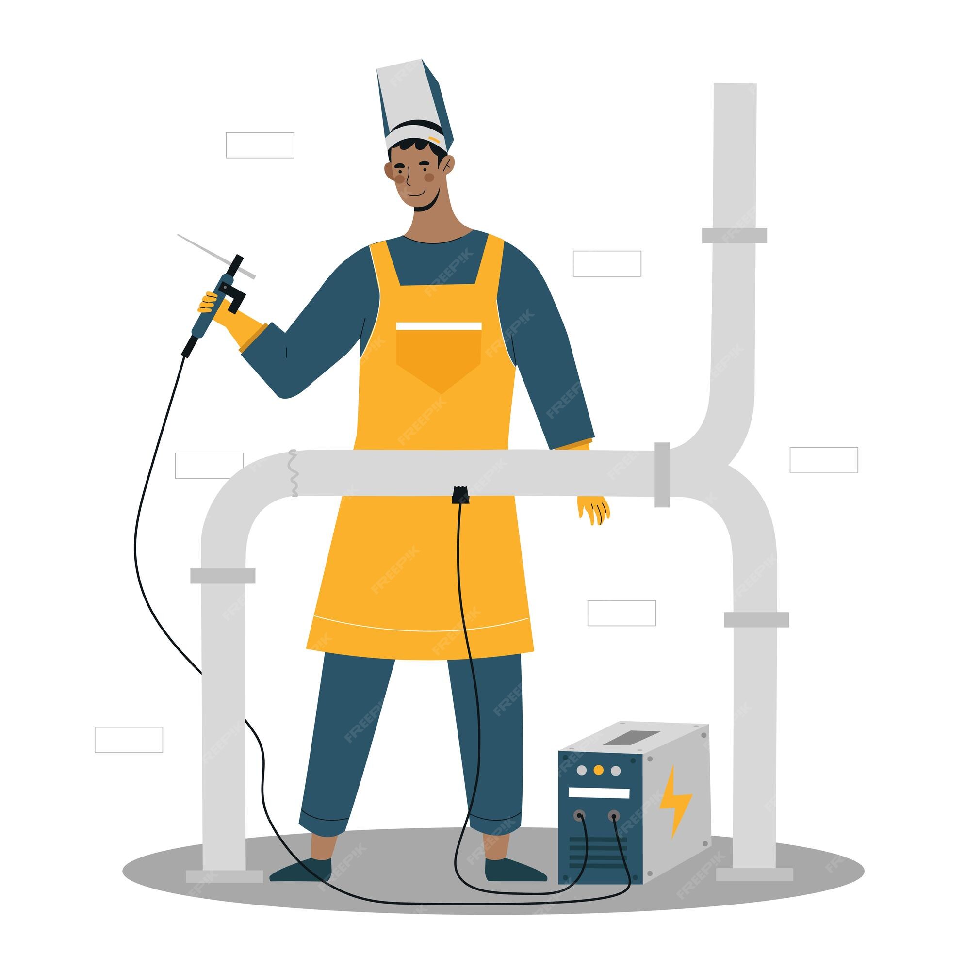 Premium Vector | Welding machine concept Premium Vector | Welding machine concept