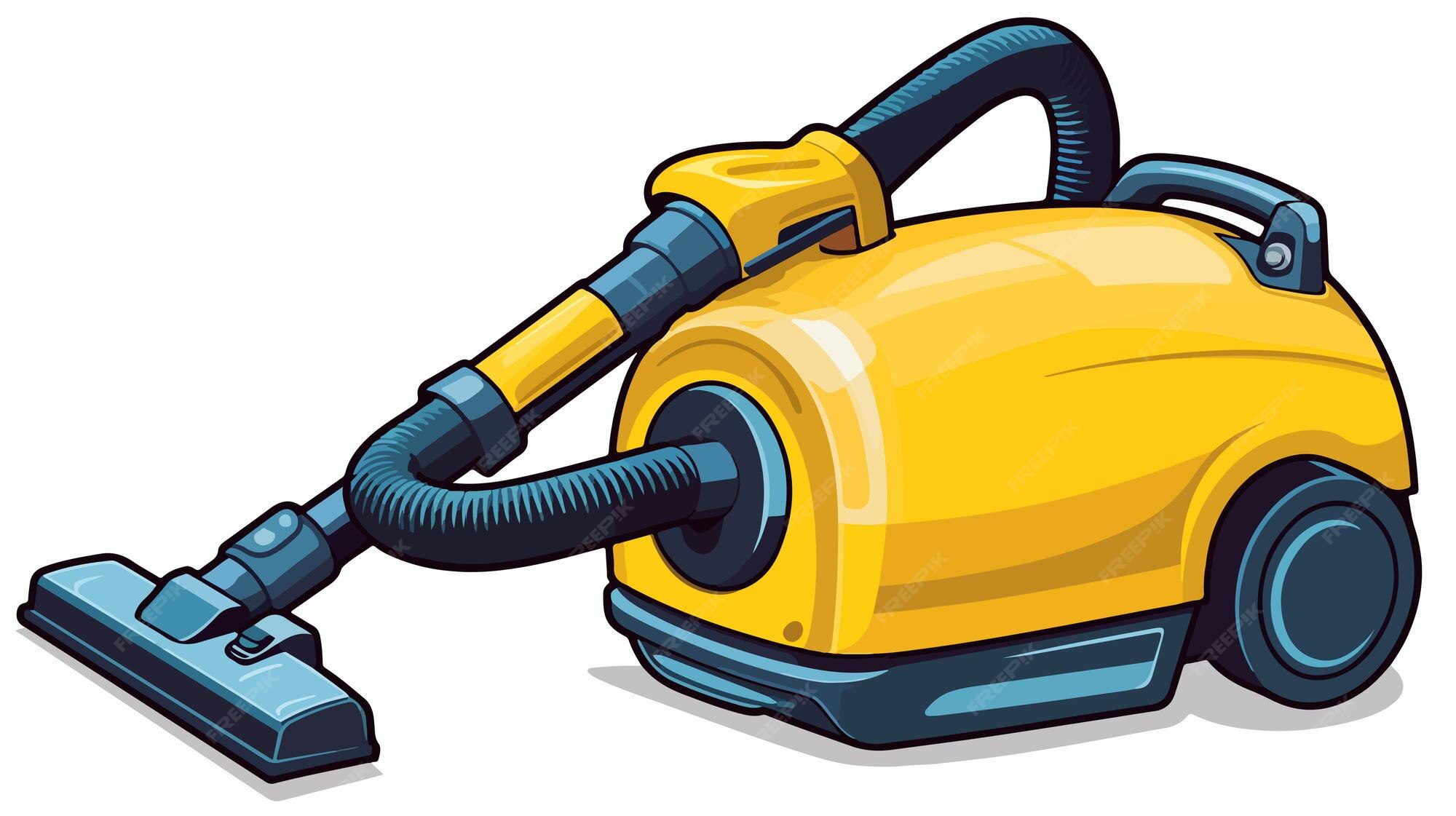 Whimsical Cartoon Vacuum Cleaner Sticker Illustration Premium Ai Generated Vector