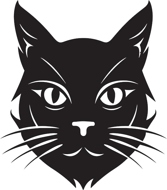 Premium Vector | Whimsical feline in contour Premium Vector | Whimsical feline in contour