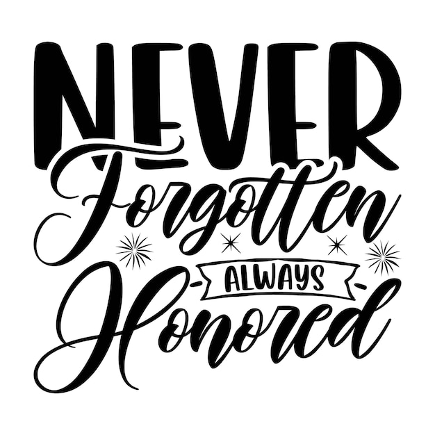 Premium Vector A White Sign That Says Never Forget On It