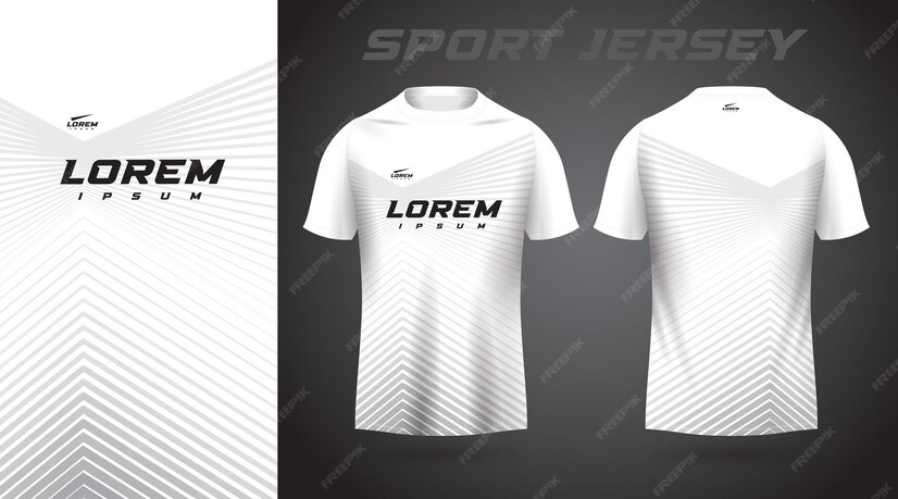 Premium Vector White T Shirt Sport Jersey Design