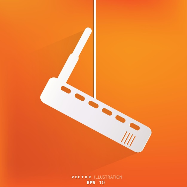 Premium Vector | Wi fi router web icon Premium Vector | Wi fi router web icon