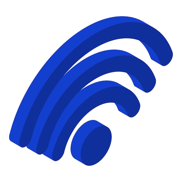 Premium Vector | Wifi icon isometric of wifi vector icon for web design ... Premium Vector | Wifi icon isometric of wifi vector icon for web design ...