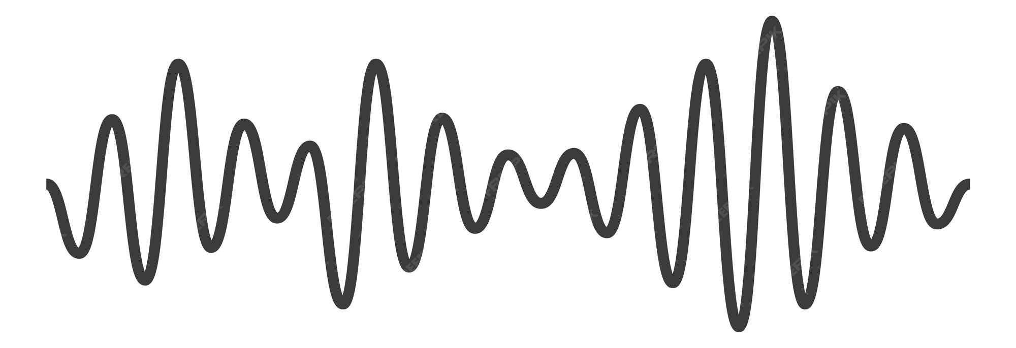 Premium Vector | Wiggly smooth black line Pulse signal track Premium Vector | Wiggly smooth black line Pulse signal track