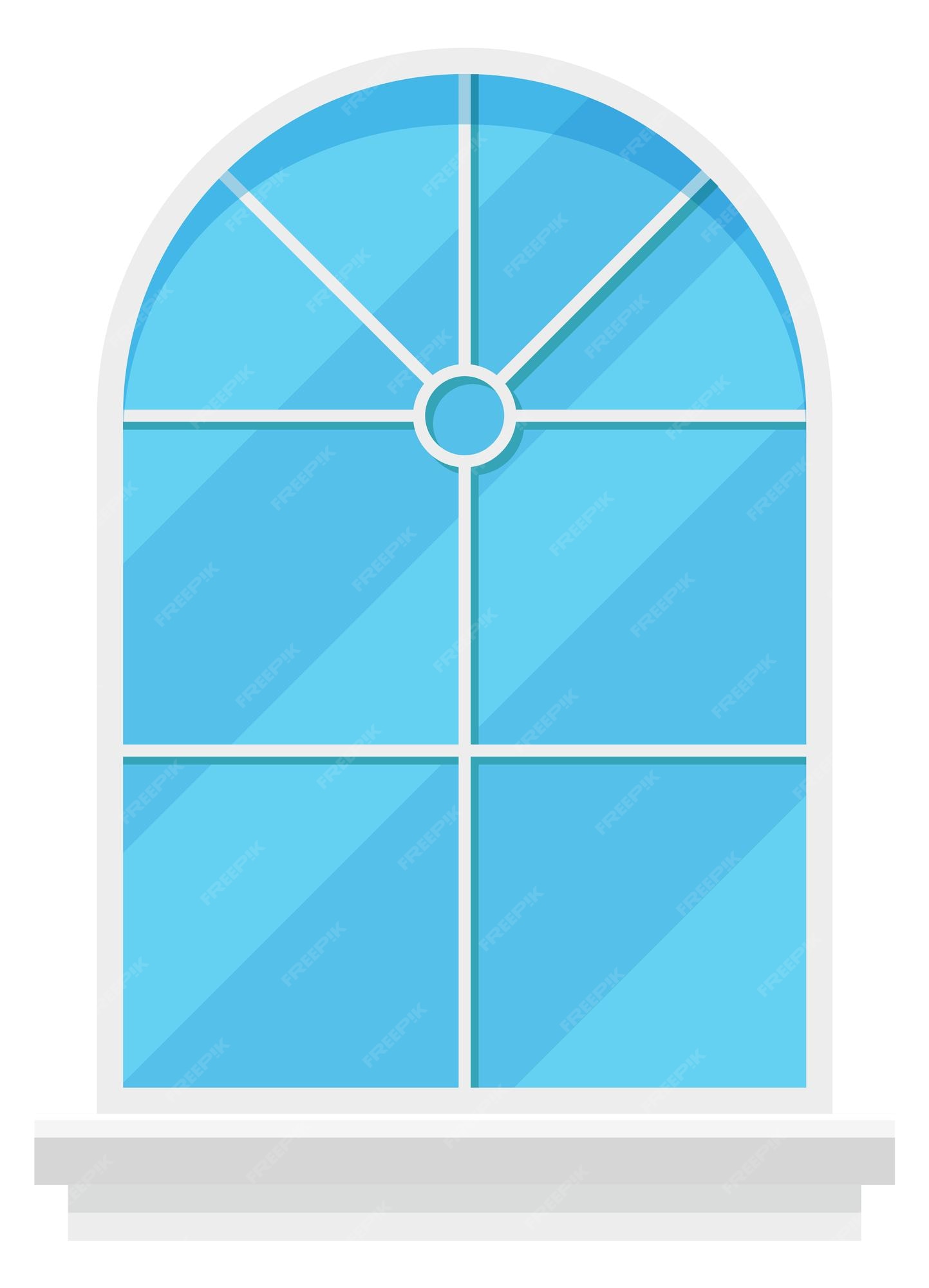 Premium Vector Window Glass Pane House Building Interior Element