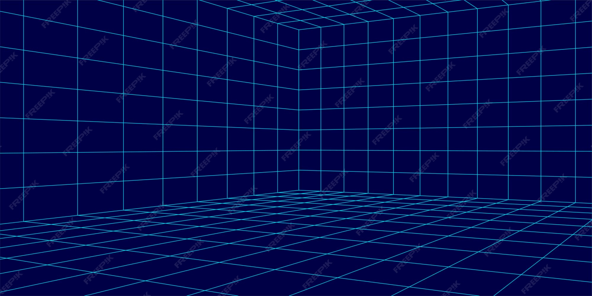 Premium Vector | Wireframe room on the blue background vector ... Premium Vector | Wireframe room on the blue background vector ...