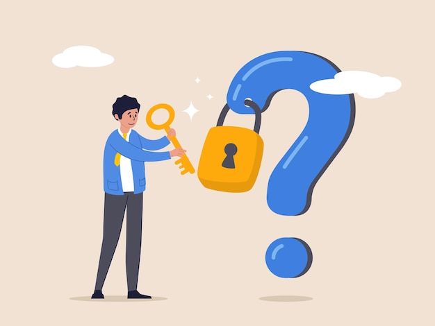 Premium Vector | Wisdom or understanding concept key to unlock answer ... Premium Vector | Wisdom or understanding concept key to unlock answer ...