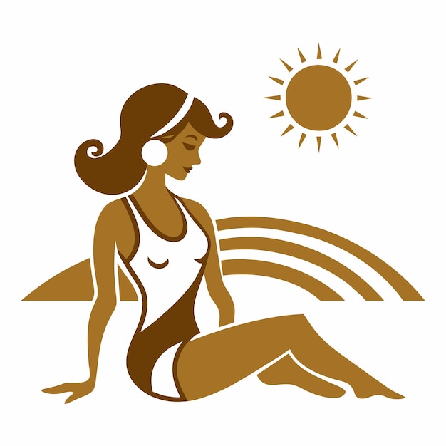 Premium Vector Woman In Bikini Summer Girl On Vacation Beach Swimsuit
