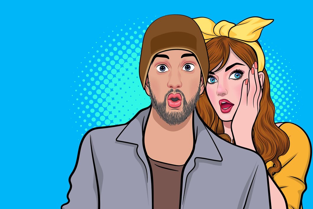 Premium Vector Woman Whispering Gossip Or Secret To Her Friend Pop