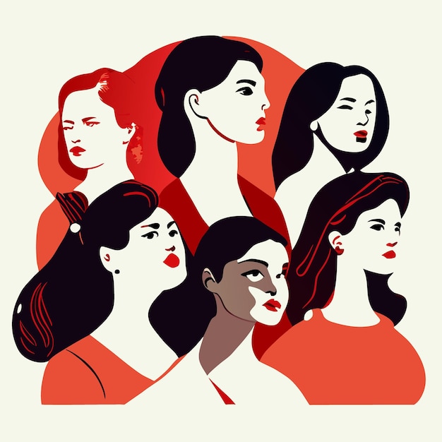 Premium Vector Women For Women Vector Illustration Flat