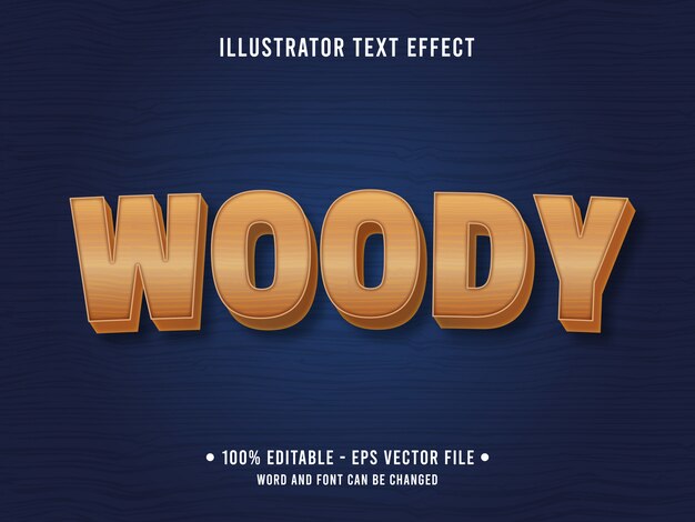 Premium Vector | 3d wood text effect Premium Vector | 3d wood text effect