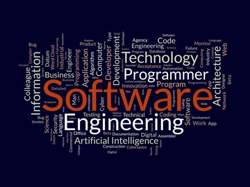 Premium Vector | Word cloud background concept for Software engineering ...