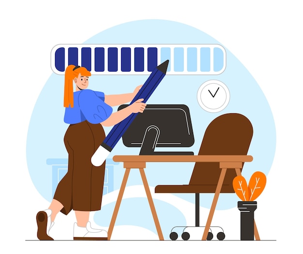 Premium Vector | Work in progress vector concept Premium Vector | Work in progress vector concept