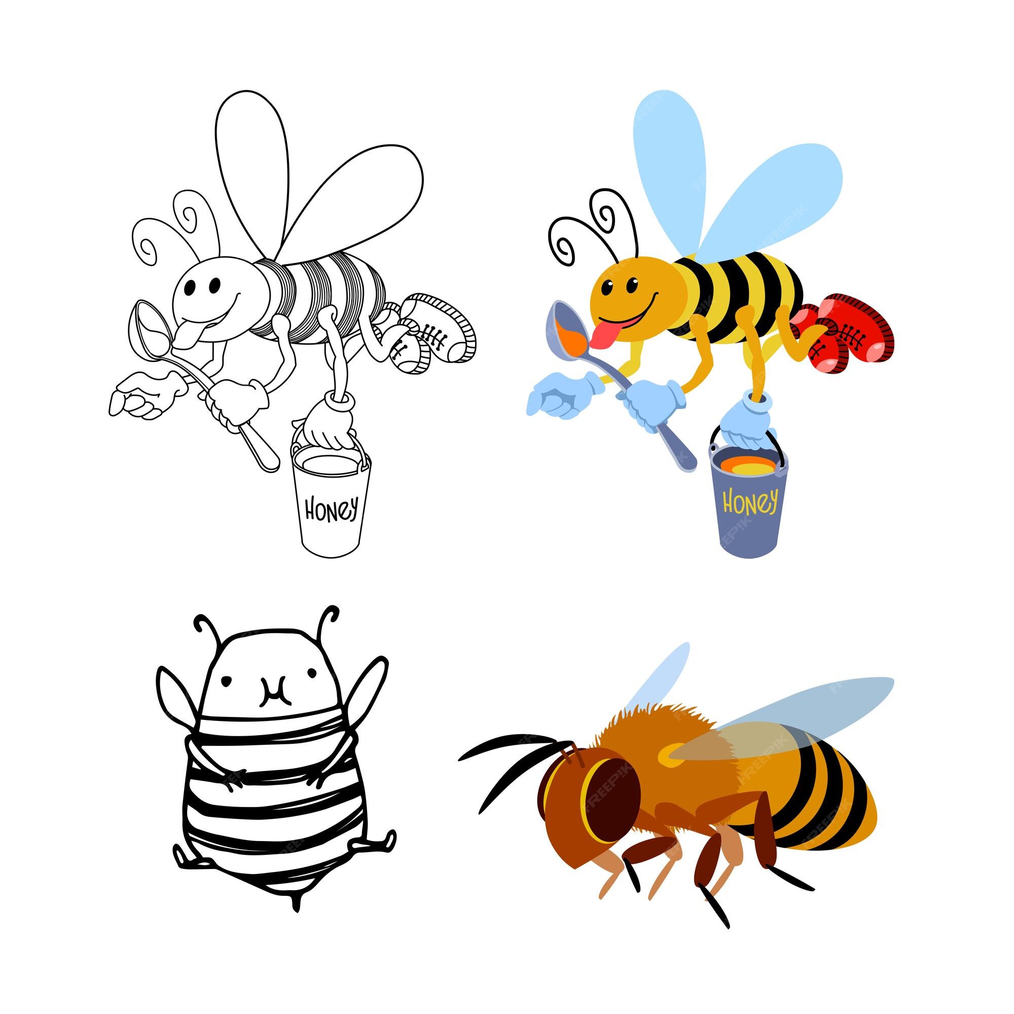 Worker Honey Bee Drawing