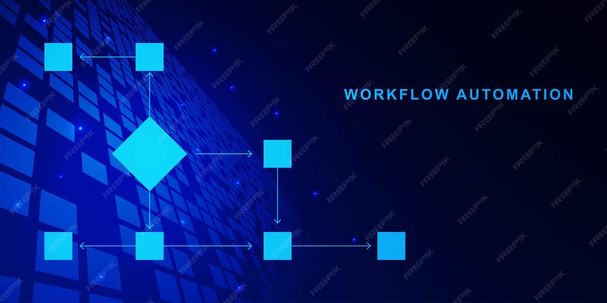 Premium Vector | Workflow automation with flowchart Block arranging ...